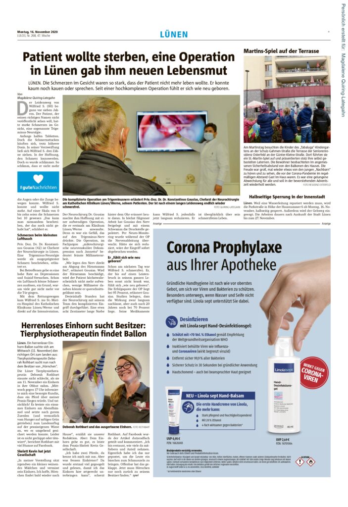 Νευραλγία τριδύμου - Prof. Κωνσταντίνος Γούσιας